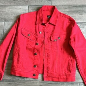 Lee | Jackets & Coats | Nwt Lee Vintage Modern Rider Jacket In Red ...